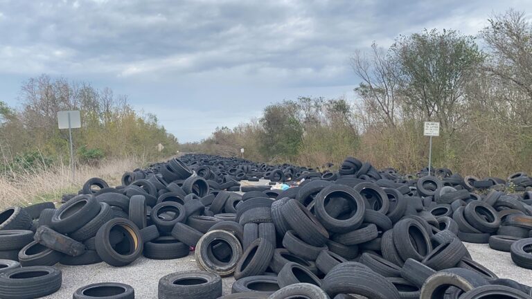 Illegal tire dumping - Florida Tire Recycling Plant
